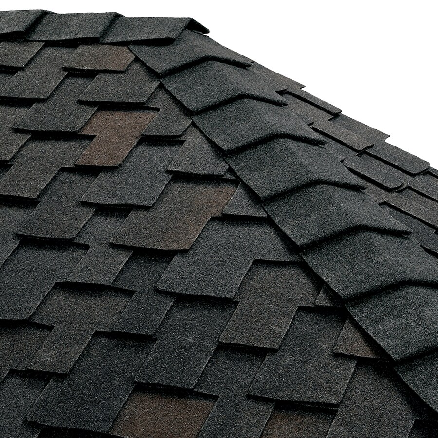 GAF TimberCrest 10-in Wide Bullnose Hip and Ridge Shingle- Black Oak in ...