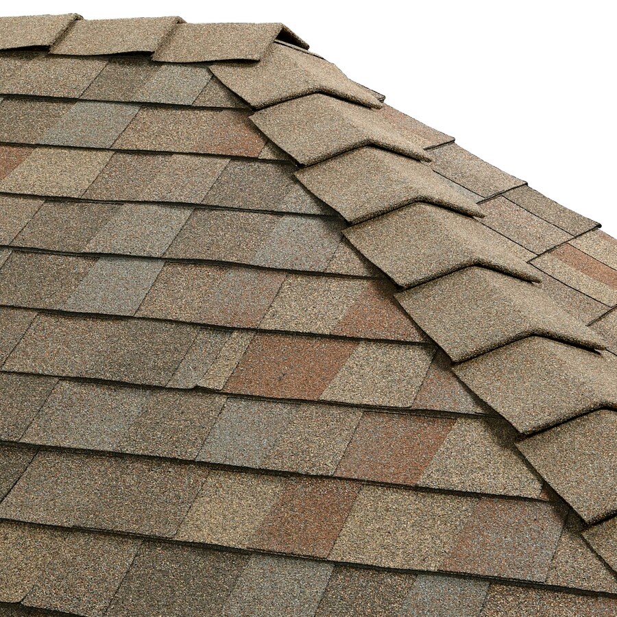 GAF TimberCrest 10-in Wide Bullnose Hip and Ridge Shingle- Golden ...