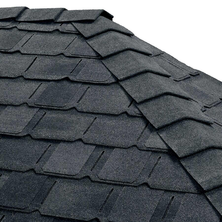GAF TimberCrest 10-in Wide Bullnose Hip and Ridge Shingle- Charcoal ...