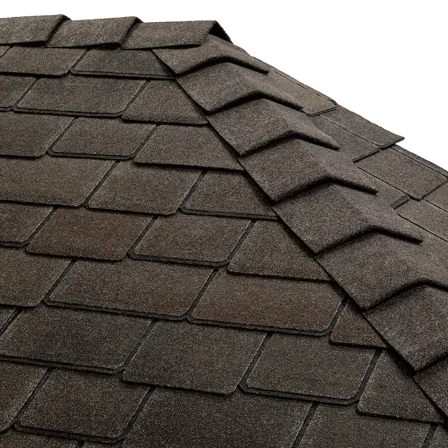 GAF TimberCrest 10-in Wide Bullnose Hip and Ridge Shingle- Woodberry ...