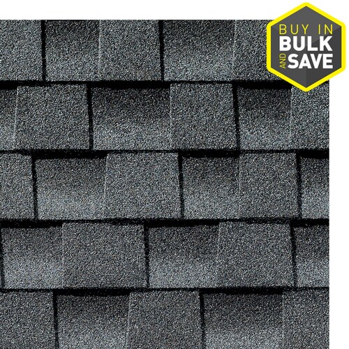 GAF Timberline HD 33.33-sq ft Pewter Gray Laminated Architectural Roof ...