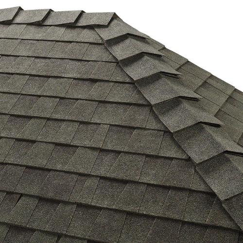 GAF Ridglass 31-lin ft Hunter Green Hip and Ridge Roof Shingles at ...