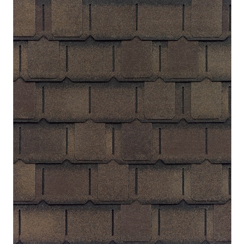 GAF Camelot II 25-sq ft Barkwood Laminated Architectural Roof Shingles ...