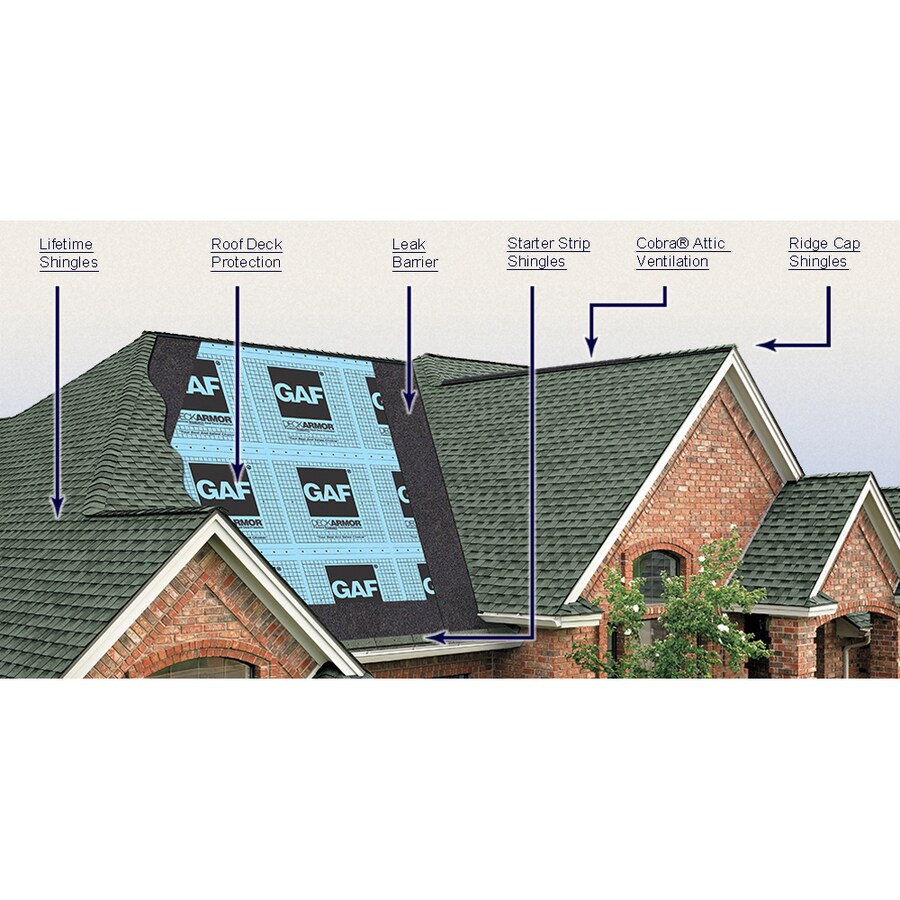 GAF Monaco 33.33-sq ft Valencia Sunset Laminated Architectural Roof ...
