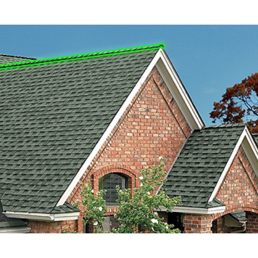 GAF Timbertex 20-lin ft Timbertex Canterbury Black Laminated Hip and ...