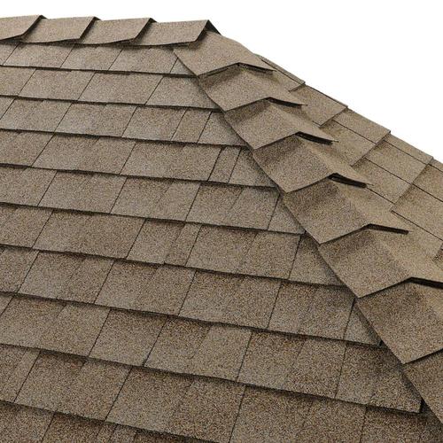 GAF Ridglass 31-lin ft Golden Amber Hip and Ridge Roof Shingles at ...