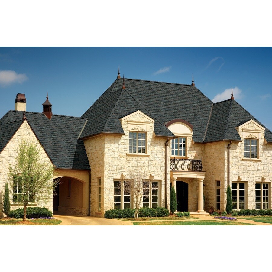GAF Camelot 14-sq ft Royal Slate Laminated Architectural Roof Shingles ...