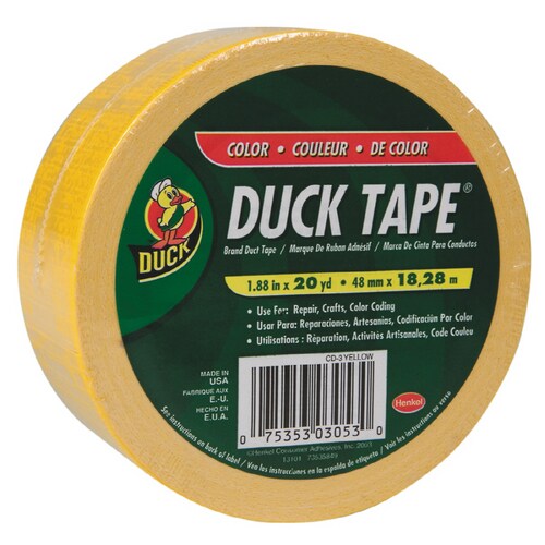 Duck Covers 1.88-in x 60-ft Yellow Duct Tape in the Duct Tape ...