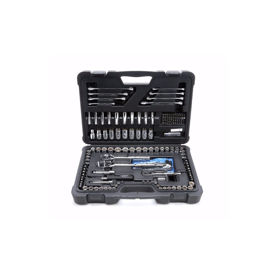 Stanley 173-Piece Standard (SAE) and Metric Polished Chrome Mechanic's ...