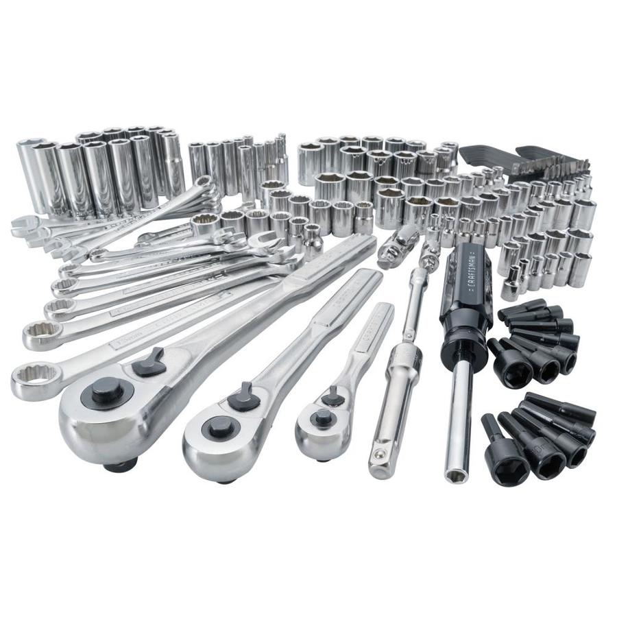 CRAFTSMAN 165-Piece Standard (SAE) and Metric Mechanic's Tool Set with ...