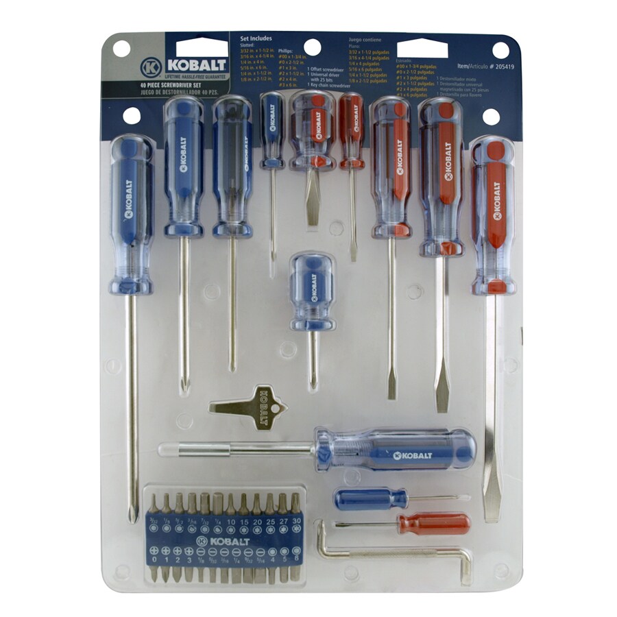 Kobalt 40-Piece Variety Pack Screwdriver Set at Lowes.com