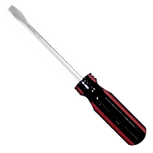 Task Force 1/4-in x 4-in L Flat Screwdriver with Plastic Handle in the ...