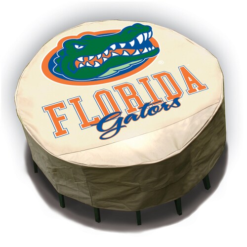 Mr. Bar-B-Q Florida Gators Tan Dining Table Round Cover at Lowes.com