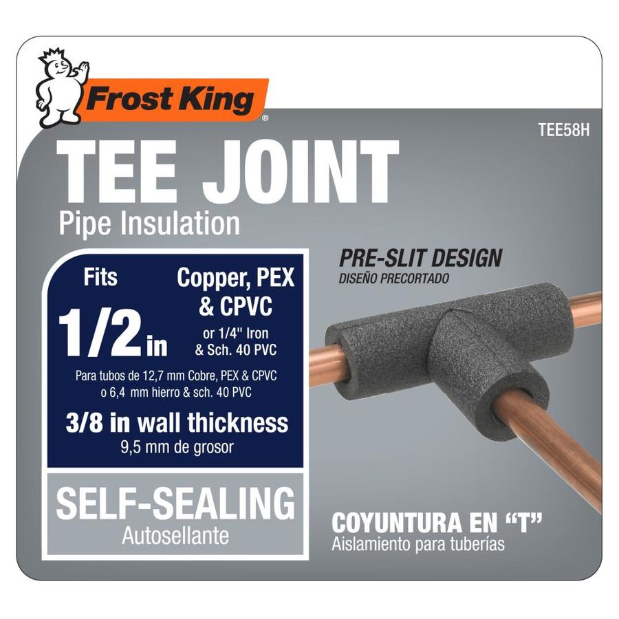 Frost King 3/8-in Foam Tee for 1/2-in Pipe in the Insulation Fittings ...
