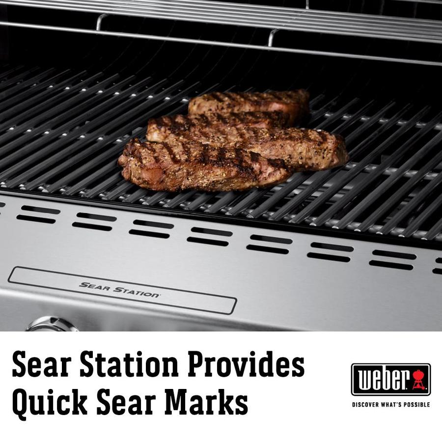 Weber Summit 4-Burner Silver Built-In Liquid Propane Infrared Grill in ...