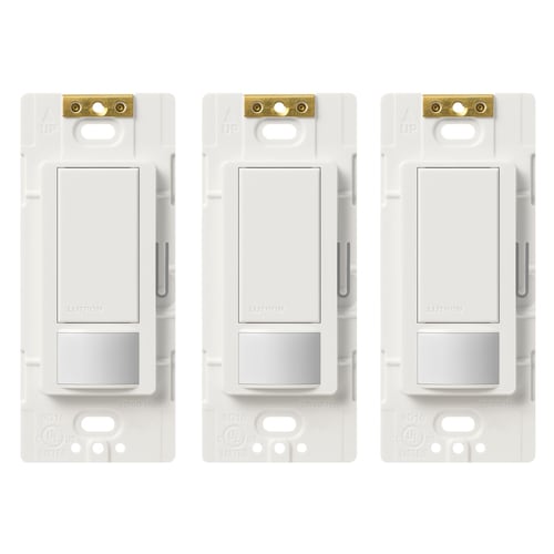 Lutron Maestro Single-Pole/3-Way White 5-Amp Occupancy/Vacancy Motion ...