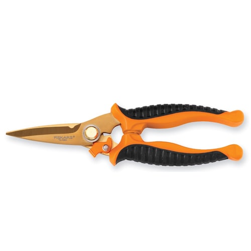 Fiskars 2.5-in Serrated Spring Assisted Soft-Grip Scissors in the ...