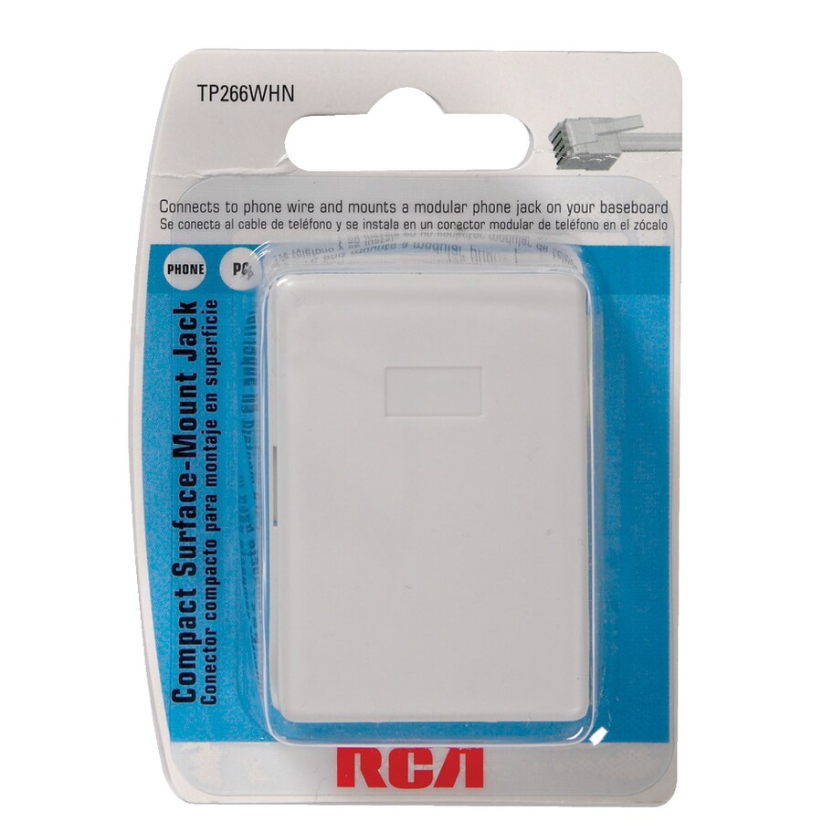 RCA Compact Surface-Mount Jack at Lowes.com