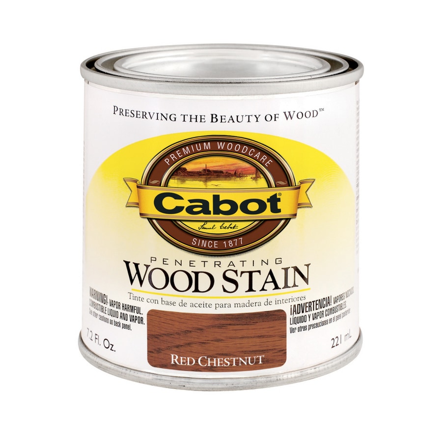 Cabot 1/2-Pint Oil Wood Stain Red Chestnut at Lowes.com