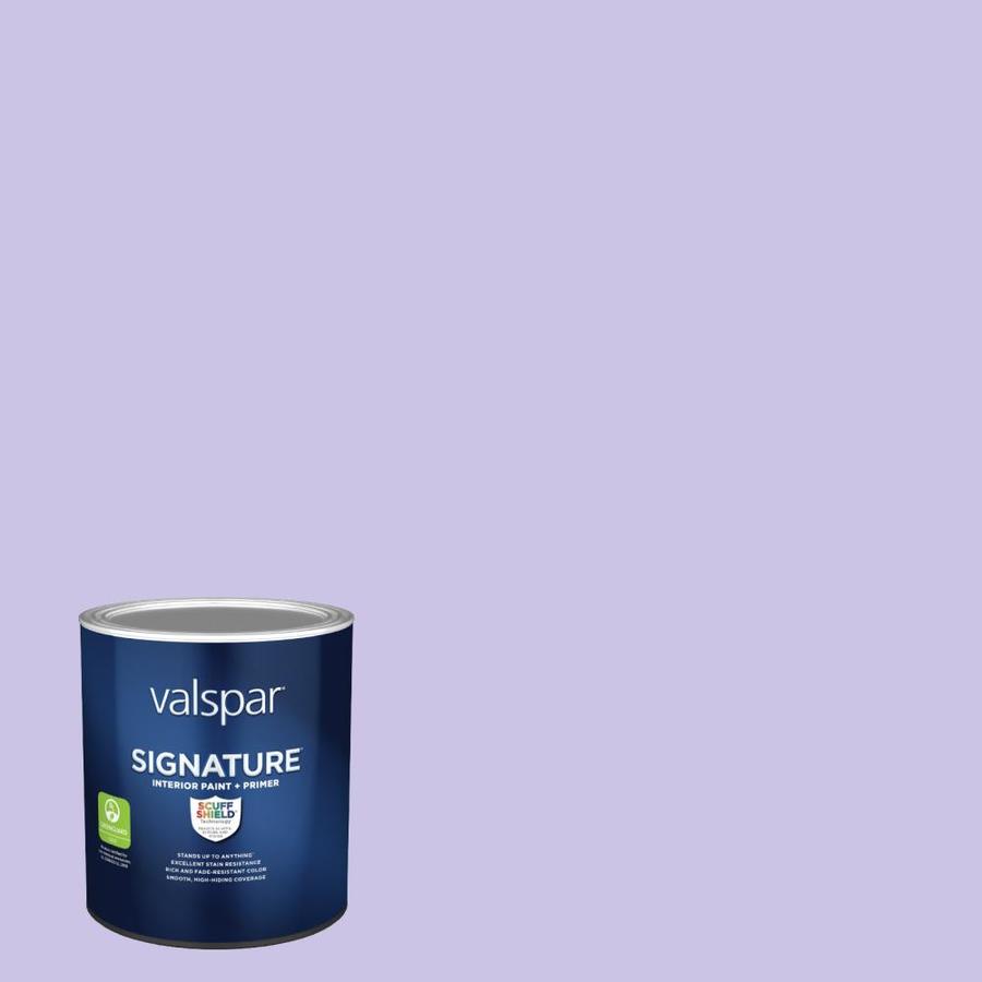 Valspar Signature Satin Sassy Lilac 4003-9b Interior Paint (1-Quart) in ...