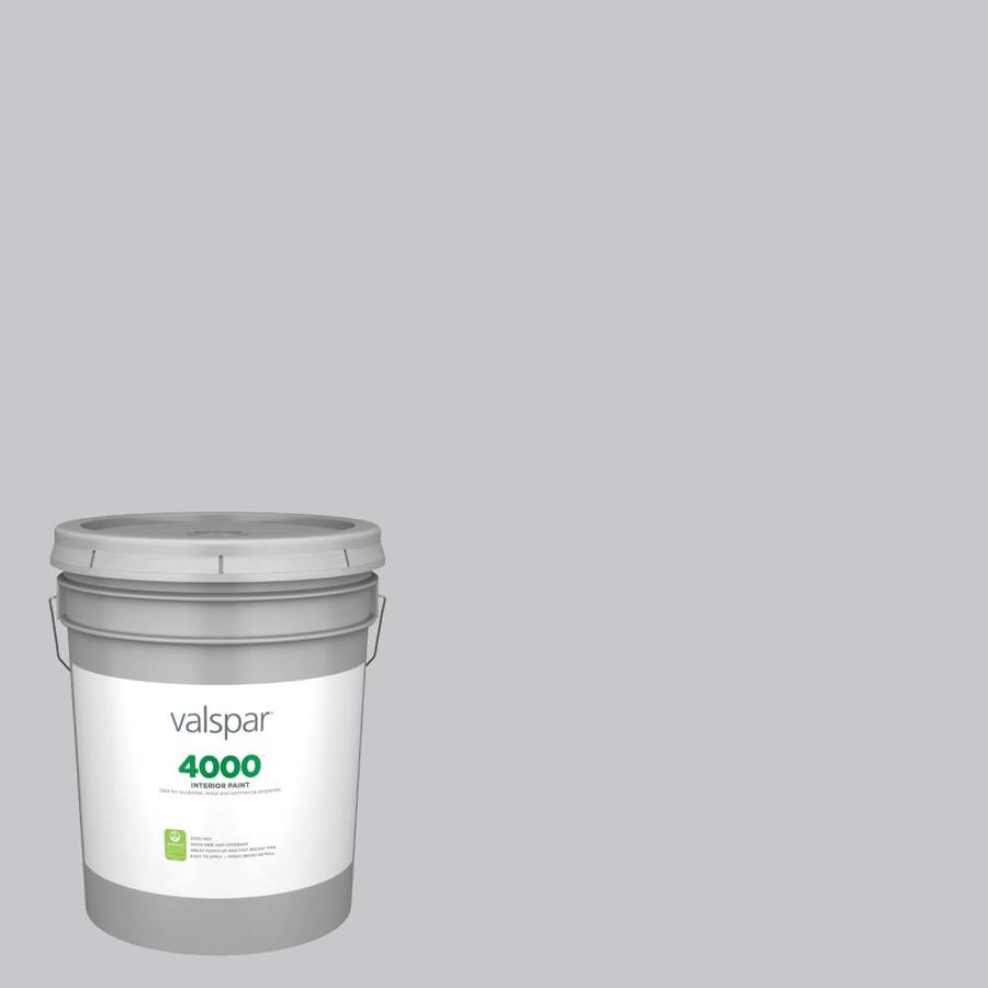 Valspar 4000 Flat Gravity 4005-1b Interior Paint (5-Gallon) in the ...