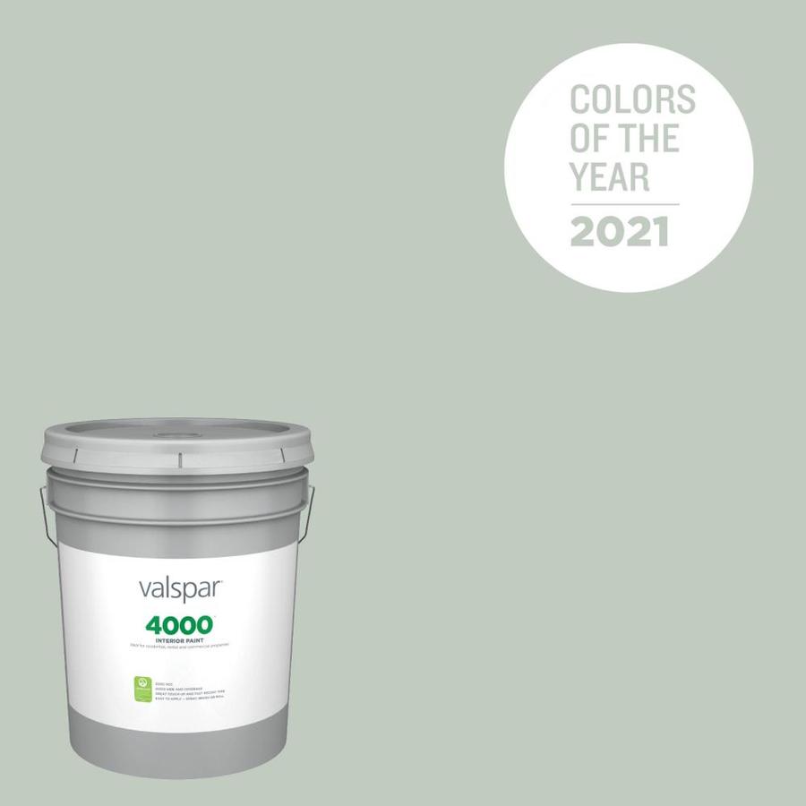 Valspar 4000 Flat Garden Flower 5004-3b Interior Paint (5-Gallon) in ...