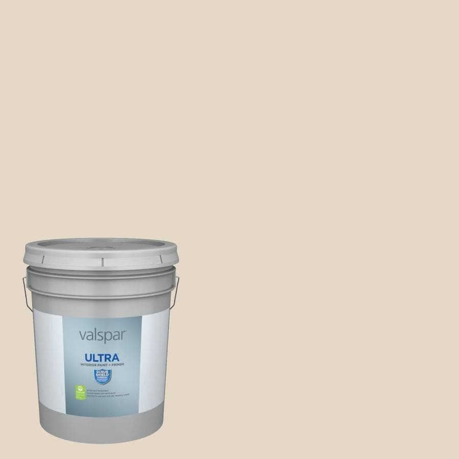 Valspar Ultra Flat Savoury Beige 3002-10c Interior Paint (5-Gallon) in ...