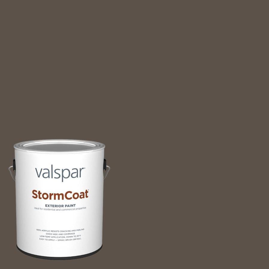 Valspar Pro Storm Coat Flat Swiss Chocolate 3010-10 Exterior Paint (1 ...