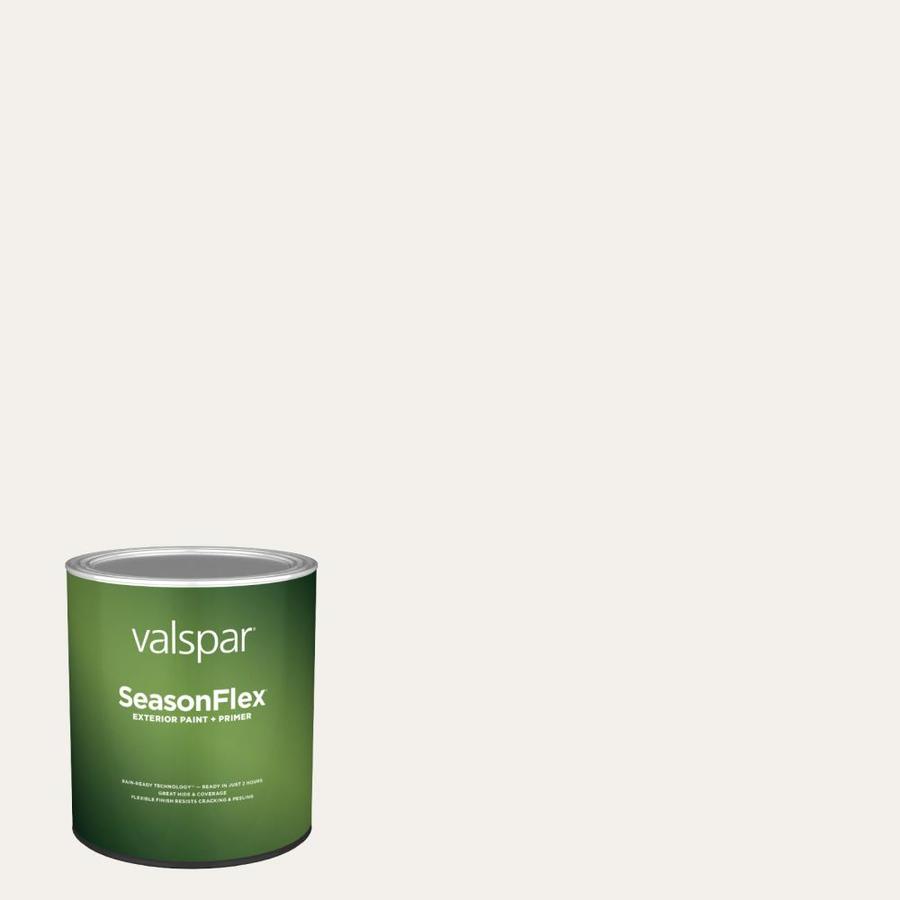 Valspar SeasonFlex Flat Swiss Coffee 7002-16 Exterior Paint (1-Quart ...