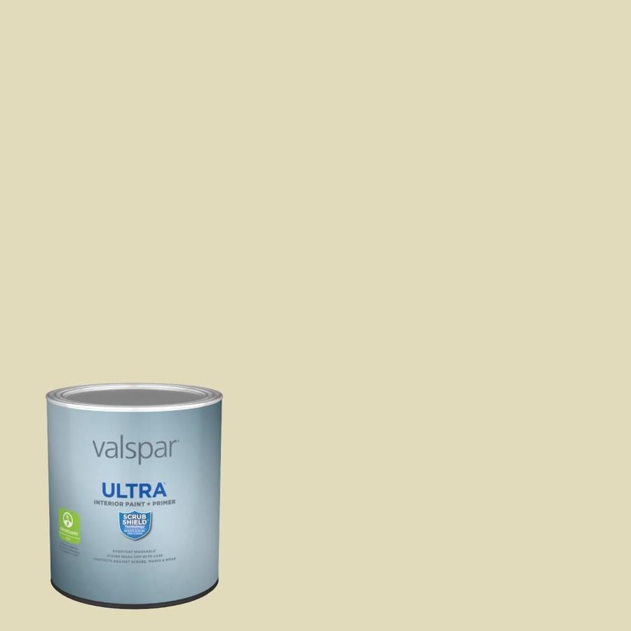 Valspar Ultra White Eggshell Tempered Sage Interior Paint (1-quart) in ...