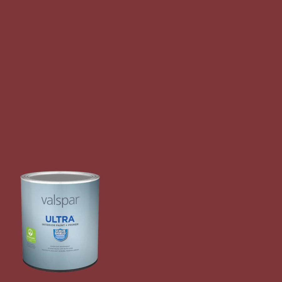 Valspar Ultra Flat Heirloom Red 1010-3 Interior Paint (1-Quart) in the ...