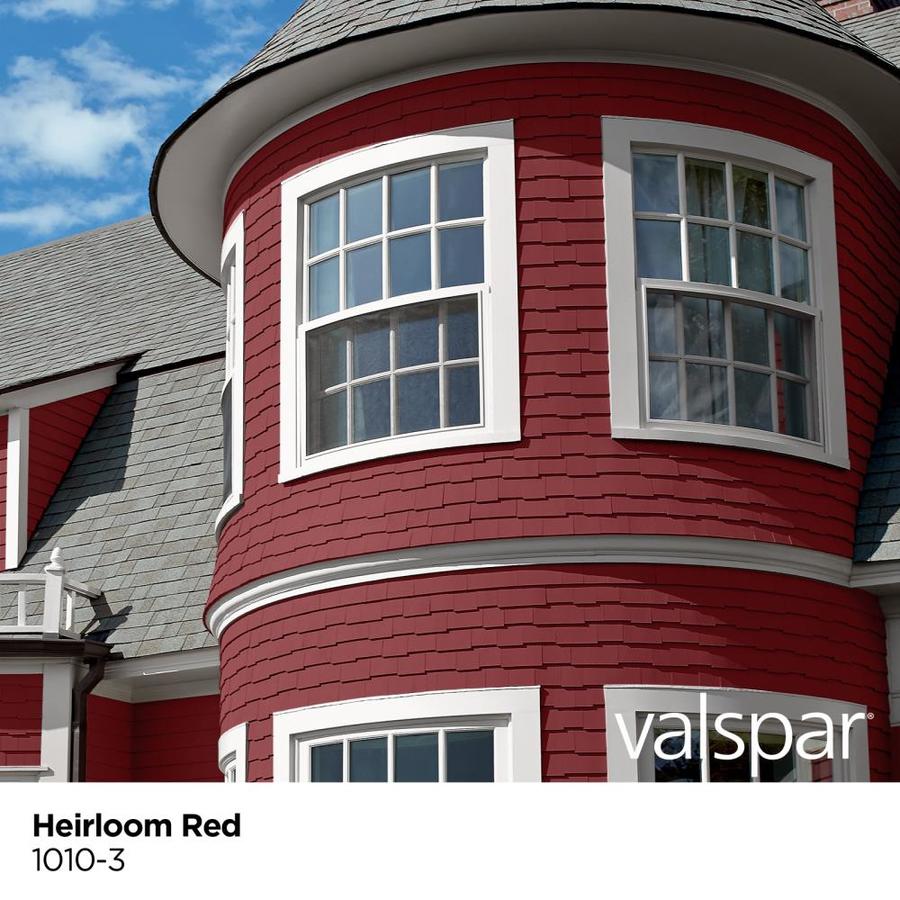 Valspar SeasonFlex Heirloom Red Semi-gloss Latex Exterior Paint (Actual ...