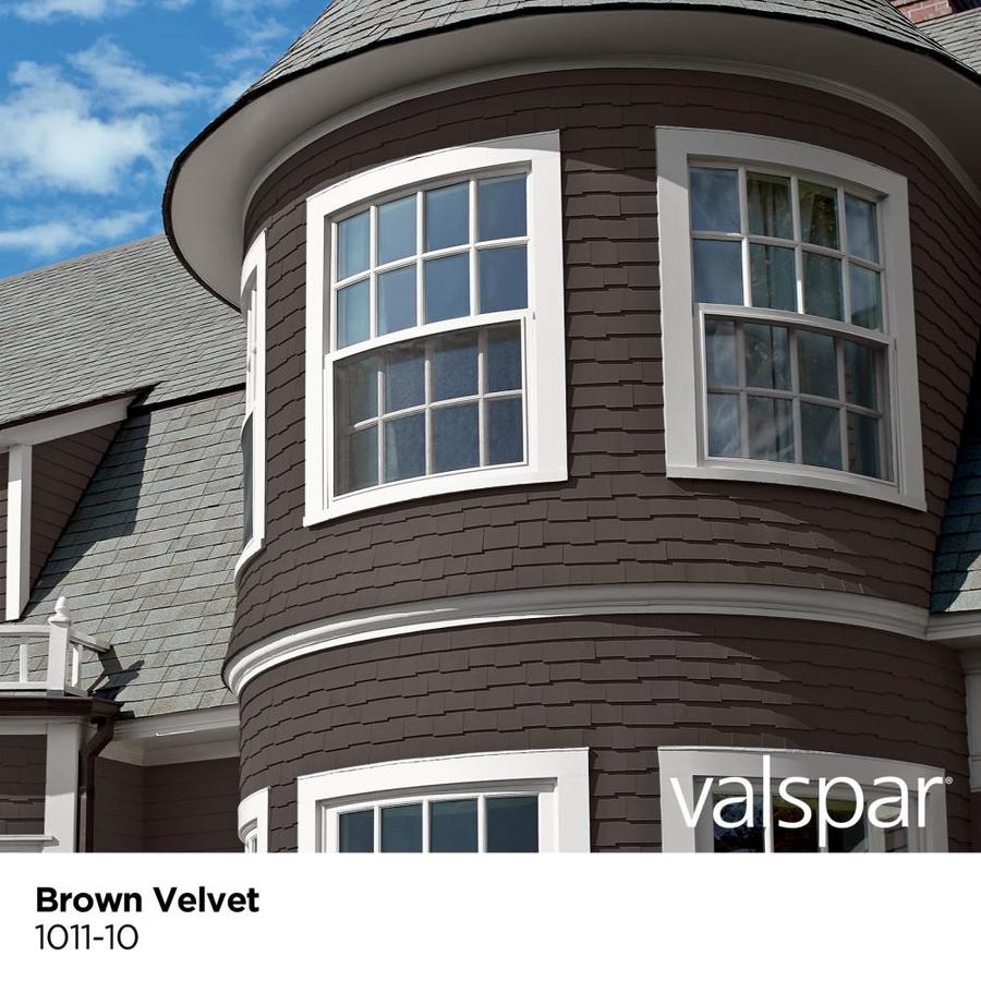 Valspar Duramax Base 4 Flat Brown Velvet Exterior Paint (1-Gallon) in ...