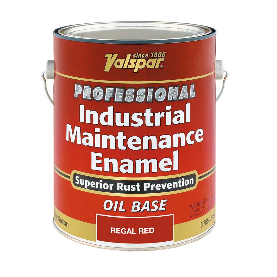 Valspar 1-Gallon Interior/Exterior High-Gloss Regal Red Oil-Base Paint ...