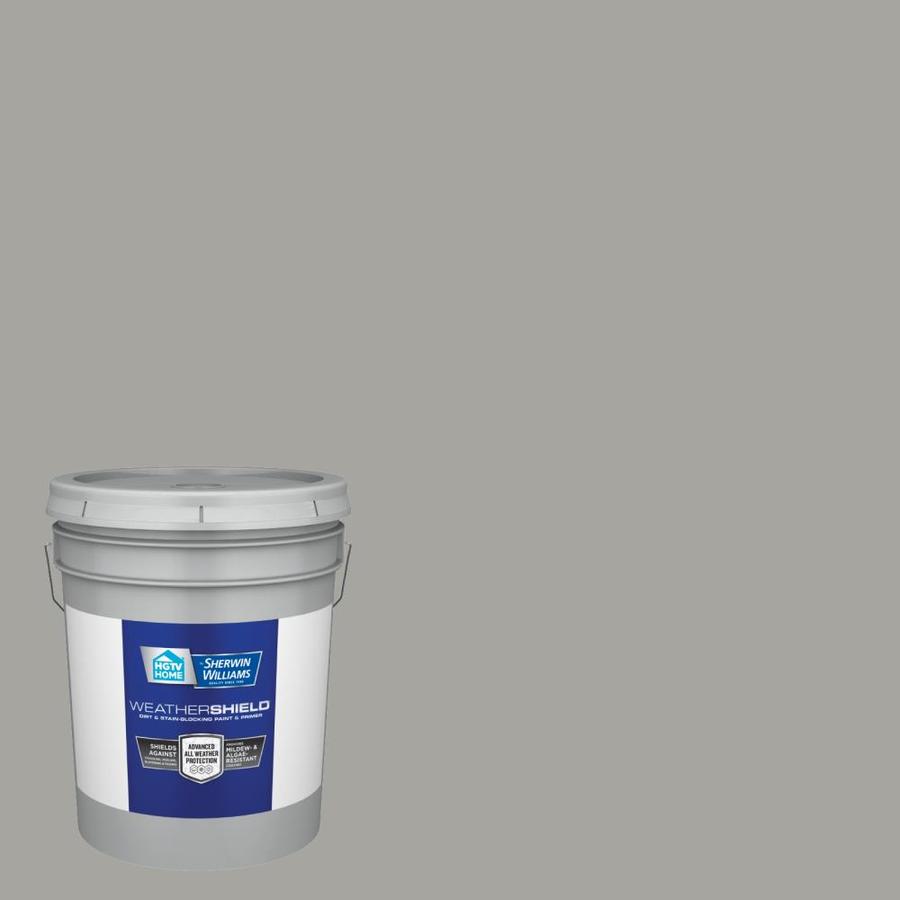 HGTV HOME by Sherwin-Williams Weathershield Wet Pavement Satin Latex ...