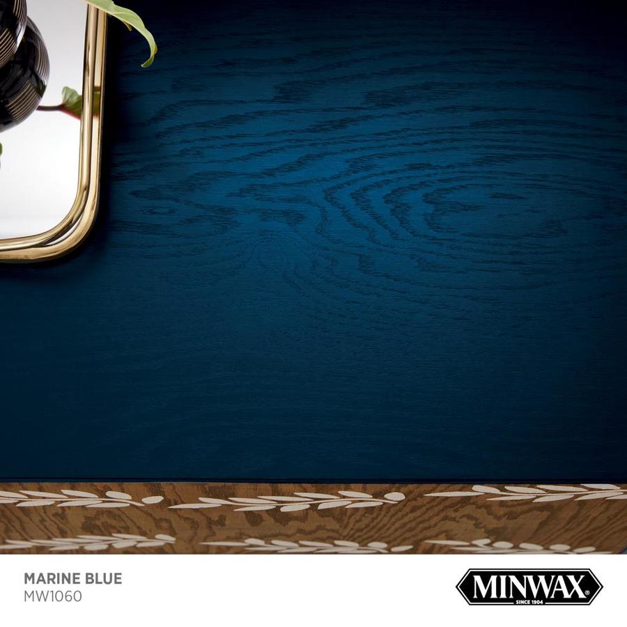 Minwax Wood Finish Water-Based Marine Blue Mw1060 Interior Stain (1 ...