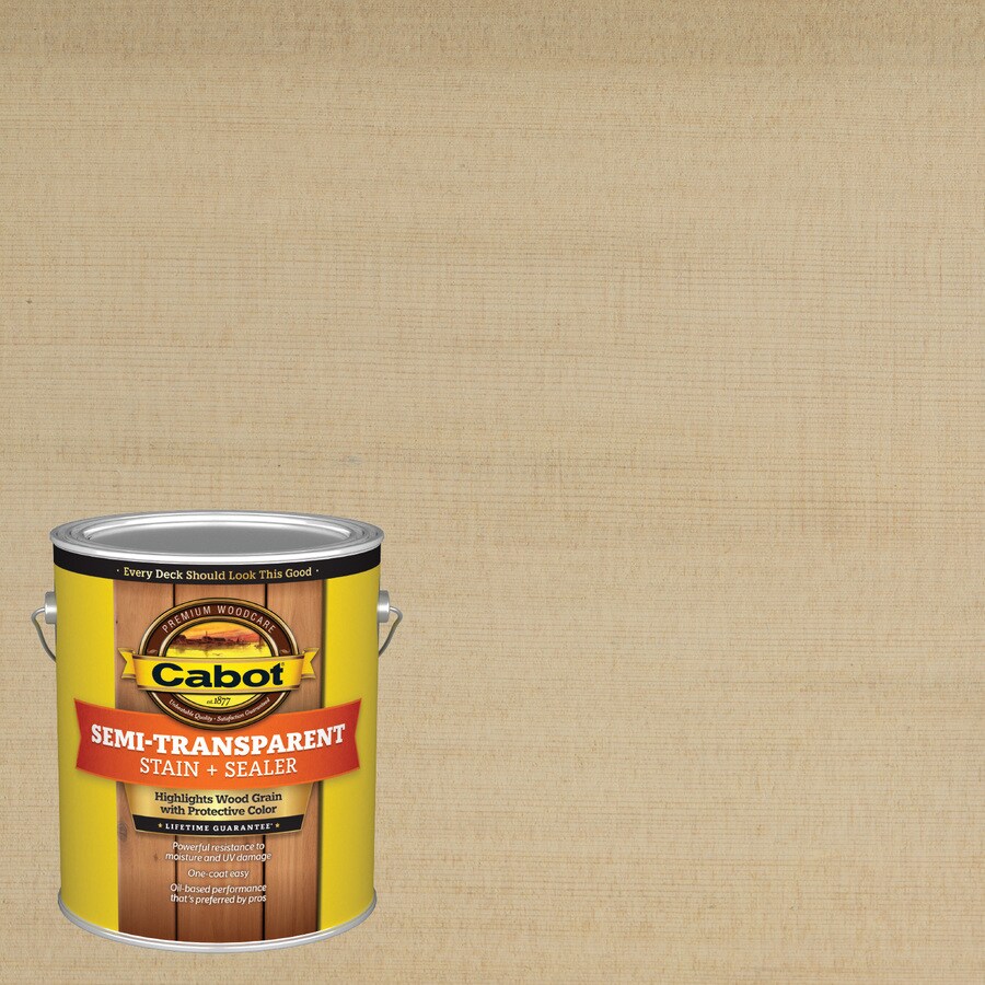 Cabot Pre-Tinted Seacoast Gray Semi-Transparent Exterior Wood Stain and ...