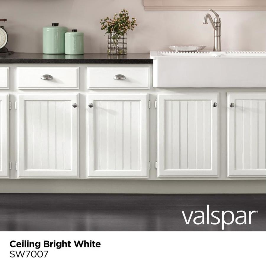 Valspar Cabinet Enamel Semi-Gloss Ceiling Bright White Sw7007 Enamel ...