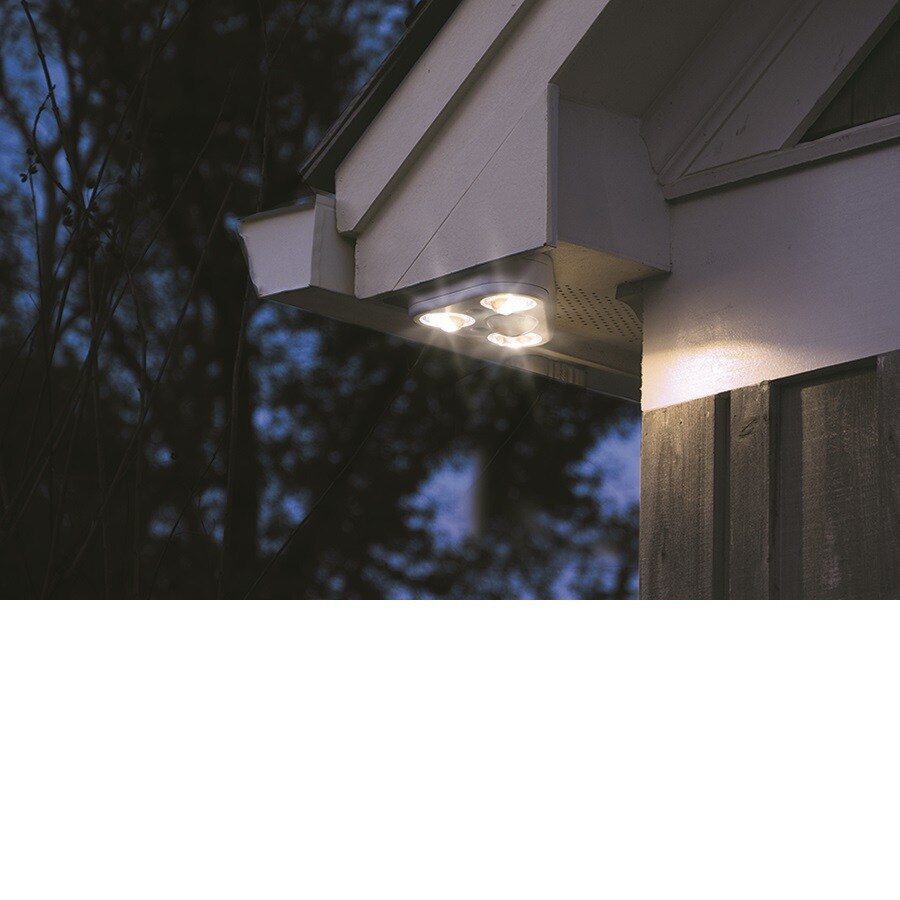 All-Pro Revolve 3-Head 31.6-Watt White LED Dusk-To-Dawn Flood Light at ...