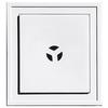 Builders Edge 7.3125-in x 7.3125-in White Vinyl Universal Mounting ...