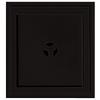 Builders Edge 7.3125-in x 7.3125-in Black Vinyl Universal Mounting ...