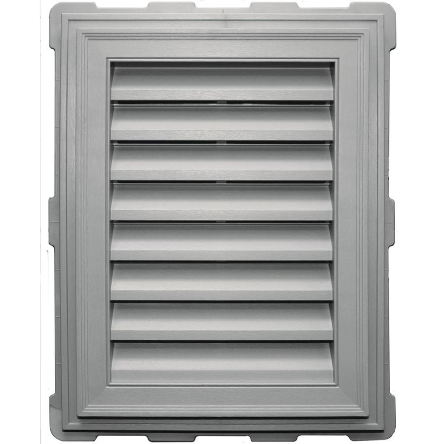 Builders Edge 20.2-in x 26.2-in Paintable Rectangle Vinyl Gable Vent at ...