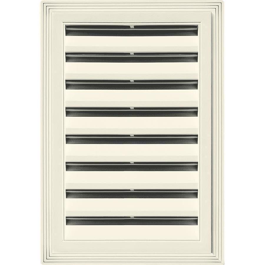 Builders Edge 14-in x 20-in Linen Rectangle Vinyl Gable Vent at Lowes.com