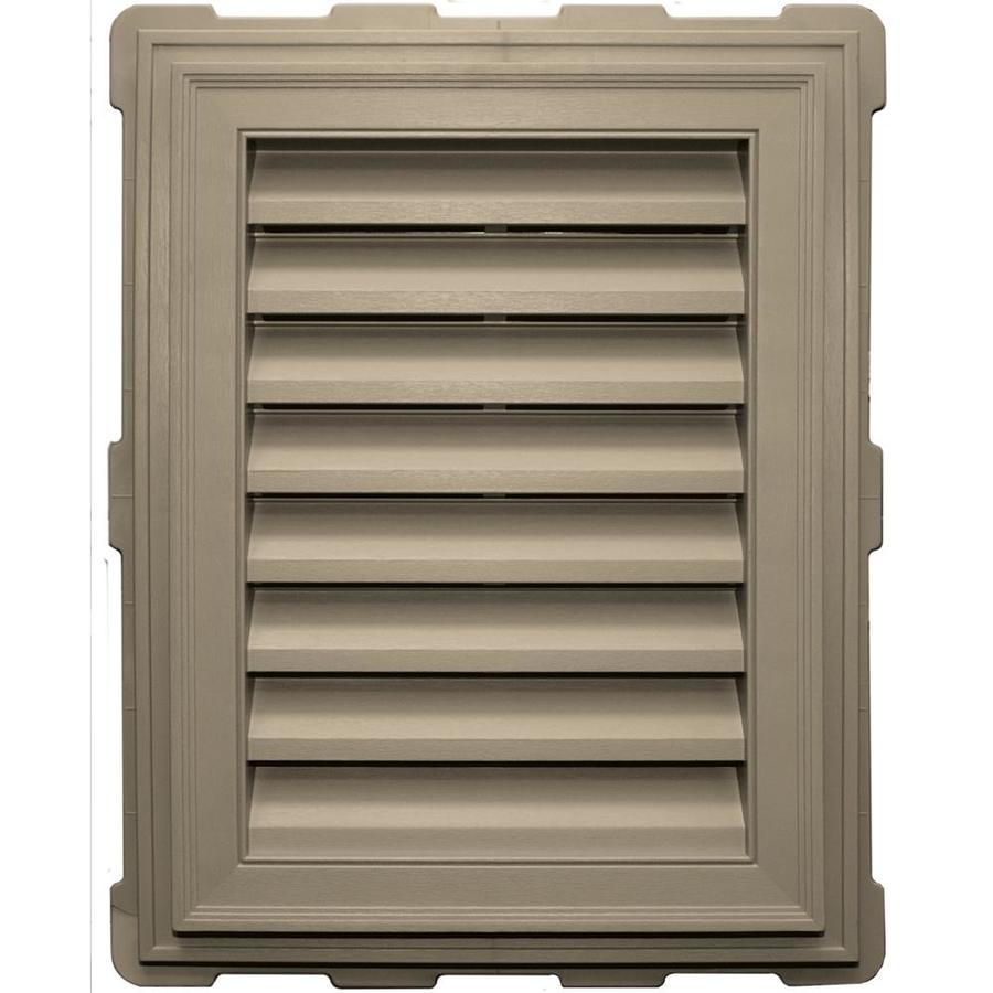 Builders Edge 20.2-in x 26.2-in Clay Rectangle Vinyl Gable Vent at ...