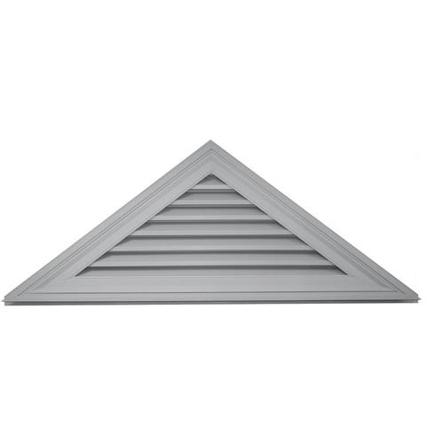 Builders Edge 61.8-in x 23.1-in Paintable Triangle Vinyl Gable Vent in ...
