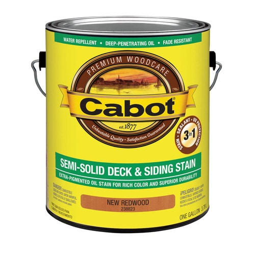 Cabot Redwood Semi-Solid Exterior Stain (Actual Net Contents: 128-fl oz ...