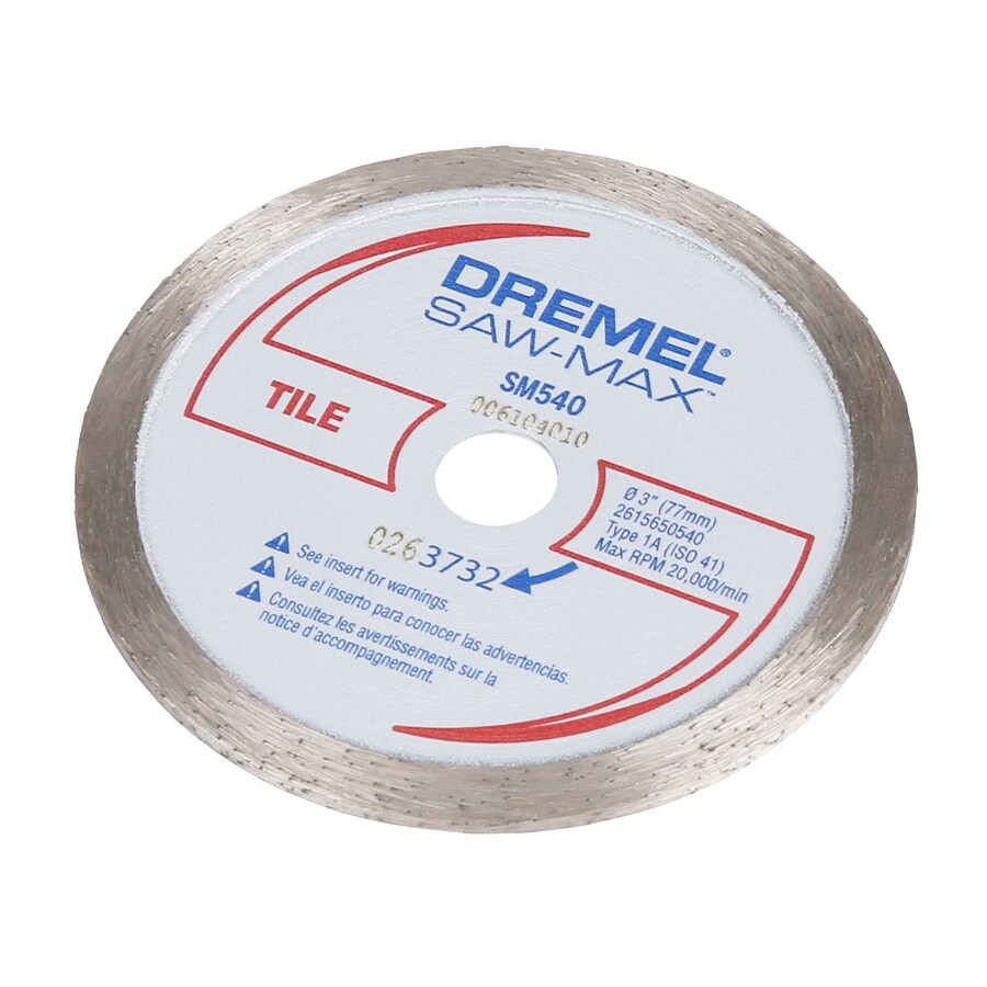 Dremel 3-1/8-in Wet or Dry Continuous Diamond Dado Circular Saw Blade ...