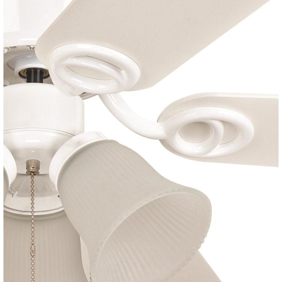 Craftmade Wyman White 42-in Indoor Flush mount Ceiling Fan (5-Blade) in ...