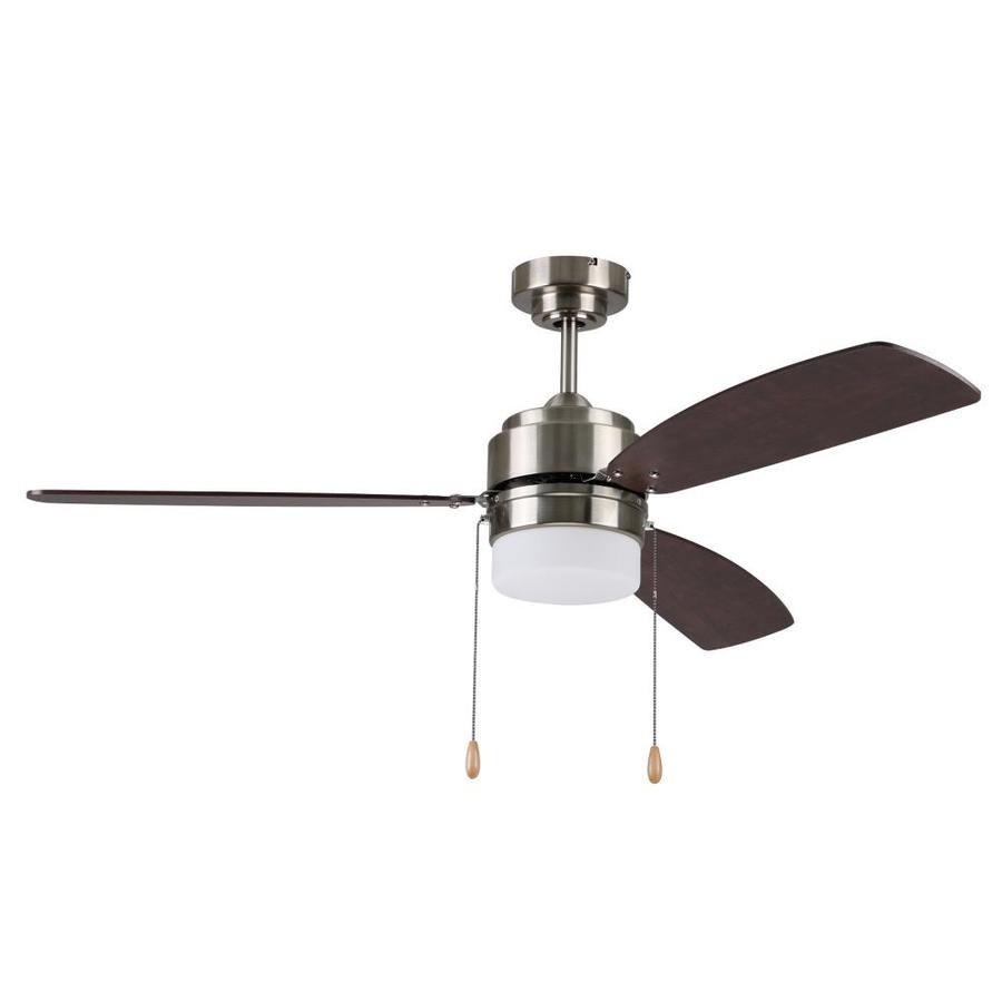 Litex Ausmus 52-in Brushed Nickel LED Indoor/Outdoor Ceiling Fan with ...