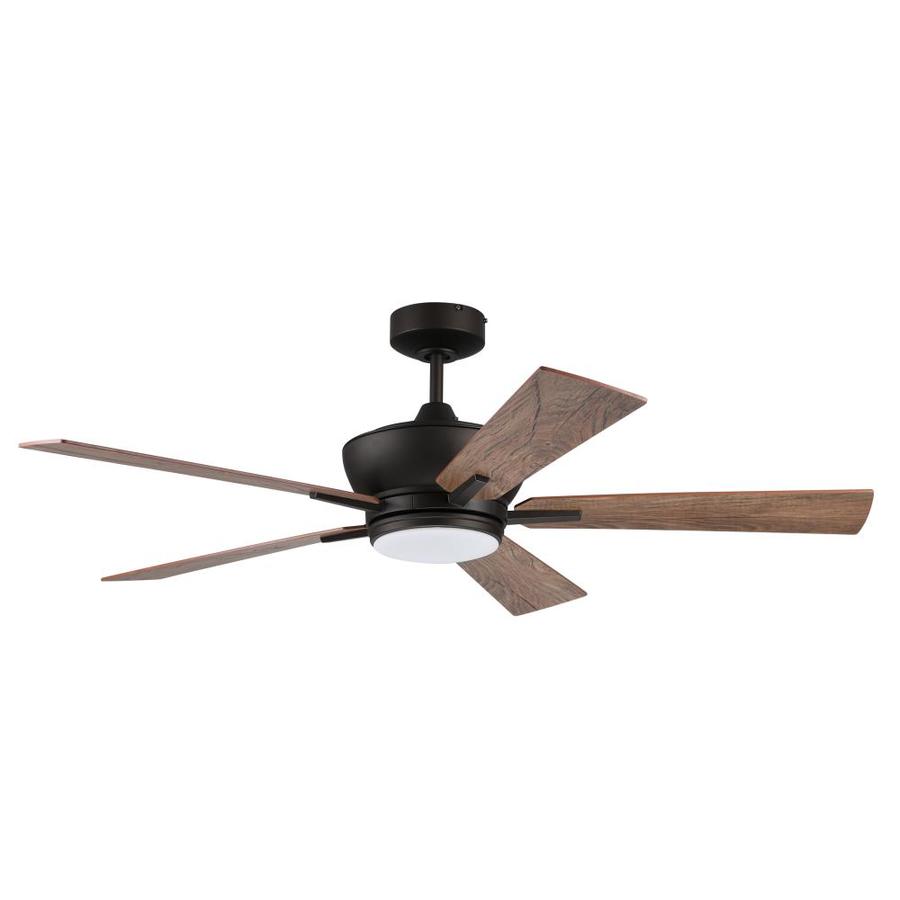 Litex Wendling 52-in Bronze LED Indoor Ceiling Fan with Remote (5-Blade ...